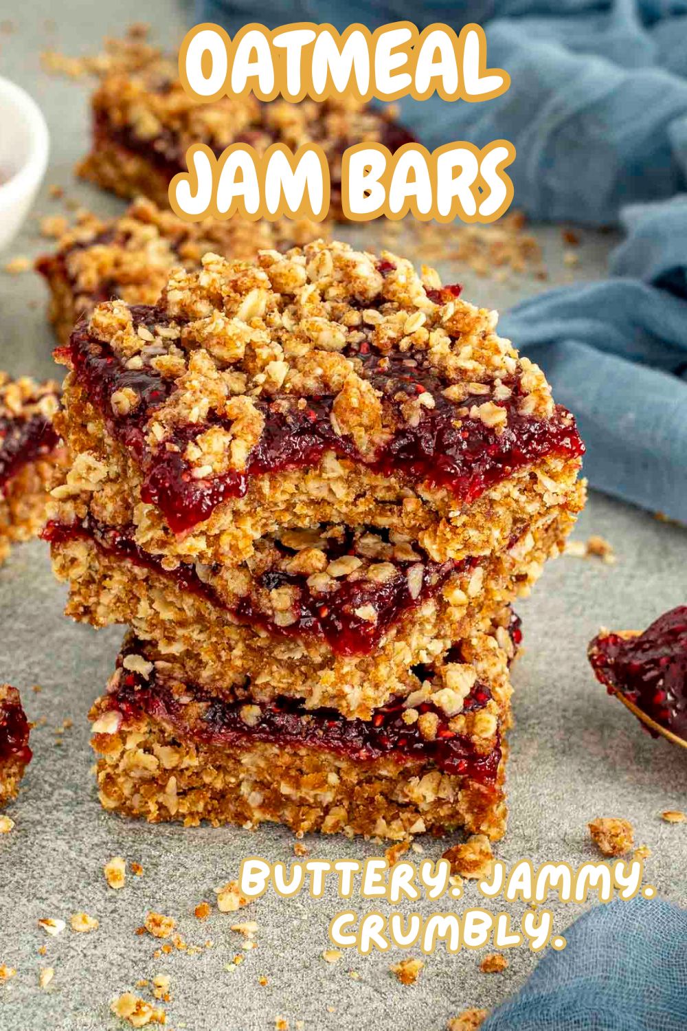 Oatmeal Jam Bars - All My Cravings