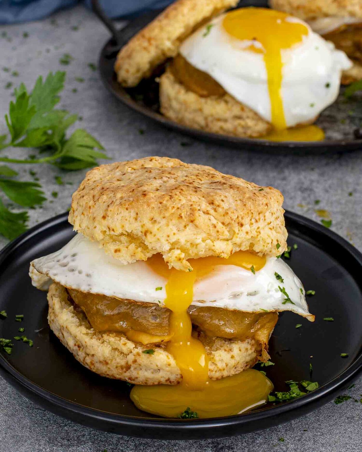Honey Butter Biscuit Sandwiches - All My Cravings